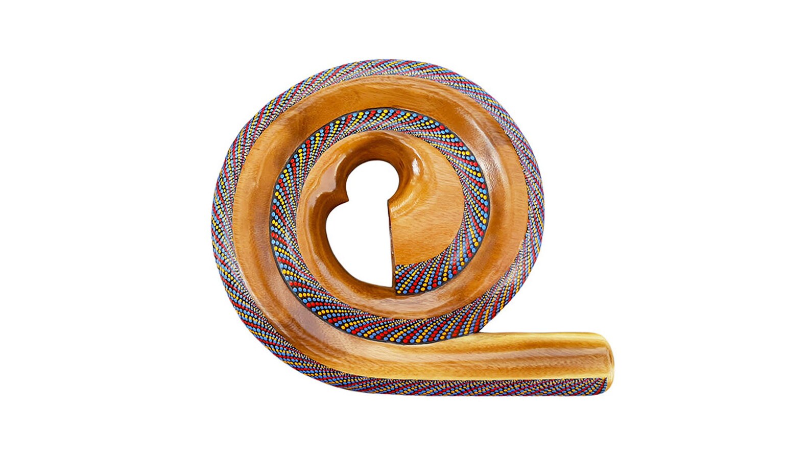 Spiral Travel Didgeridoo Instrument , Didgeridoo Small Australian Bali ...
