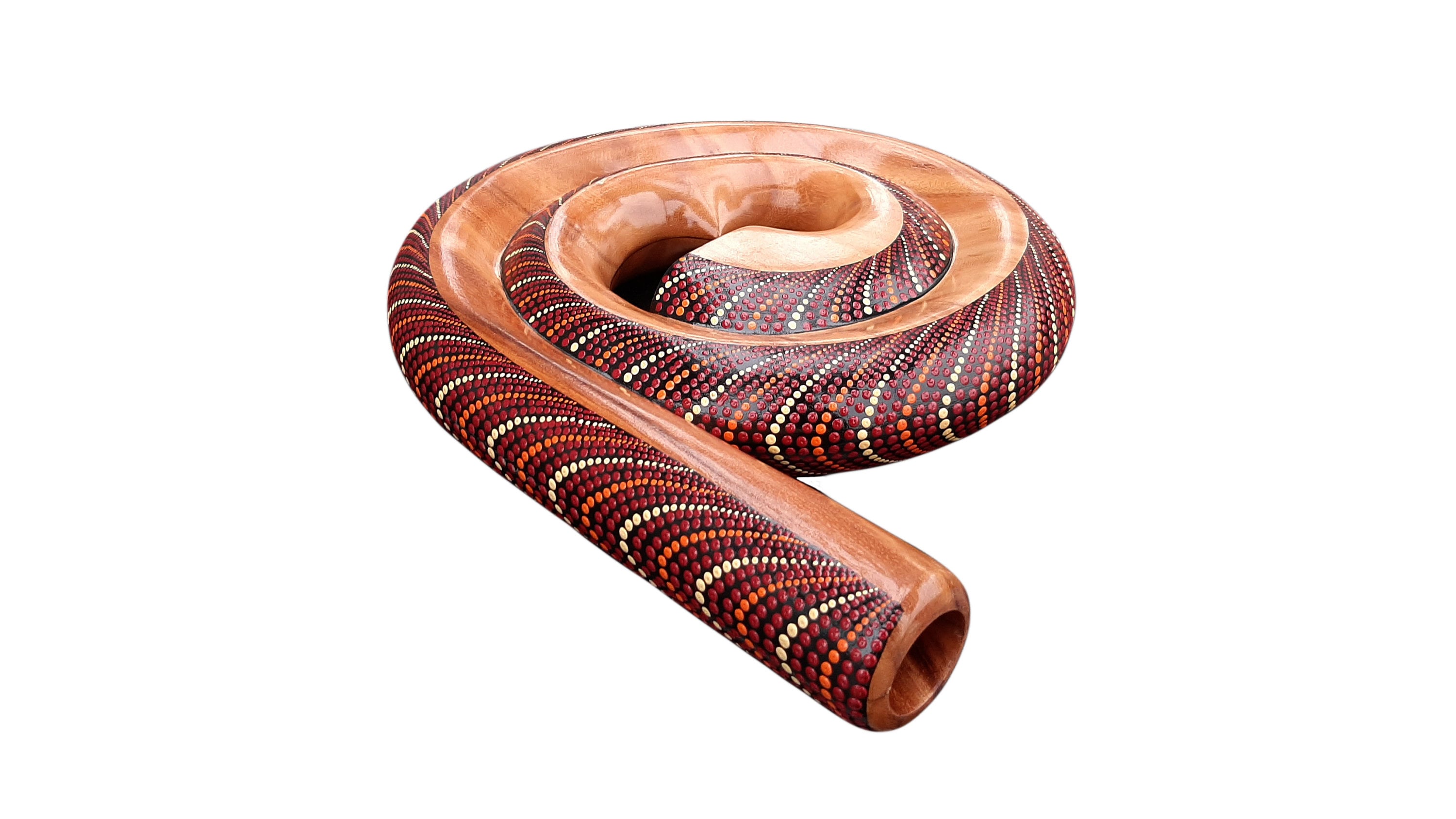 Spiral Travel Didgeridoo I Didge Handcrafted Handpainted | Etsy