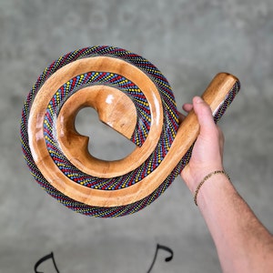 Spiral Didgeridoo Instrument , Travel Didgeridoo Small Digeridoo Didge ...