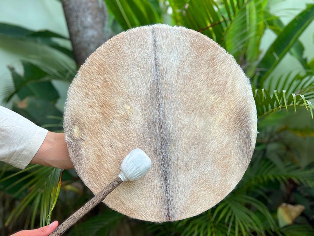 Handcrafted Goat Skin Shaman Drum, Tunable Deep Sound Healing Drum - Etsy