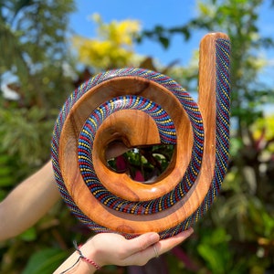 Spiral Didgeridoo Instrument , Travel Didgeridoo Small Digeridu ...