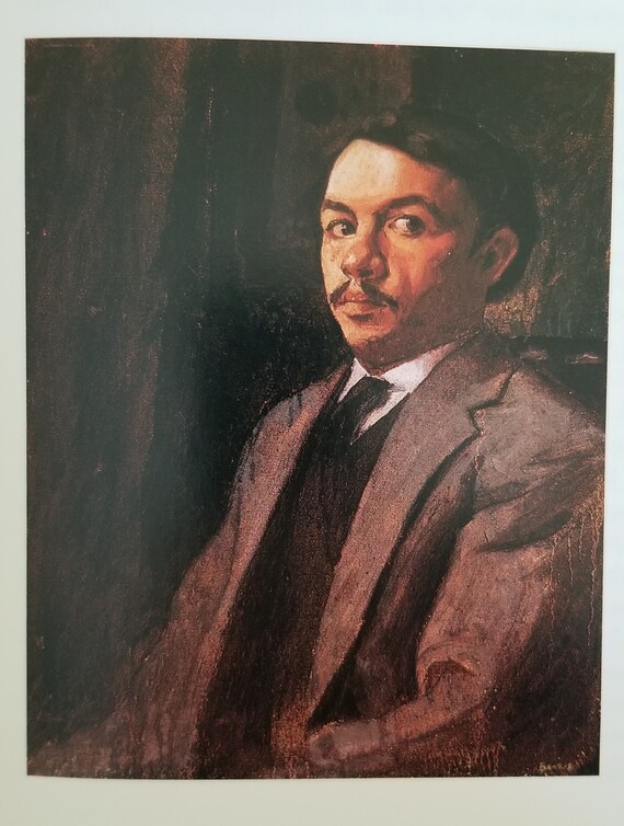 Famous Thomas Hart Benton Print Self-Portrait | Etsy