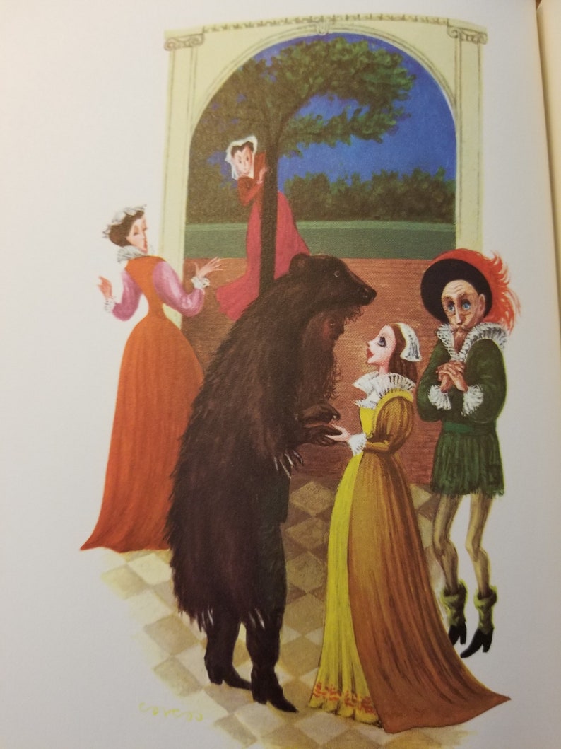 Famous Lucille Corcos Grimm's Fairy Tales Print, "bearskin", Fine Art ...