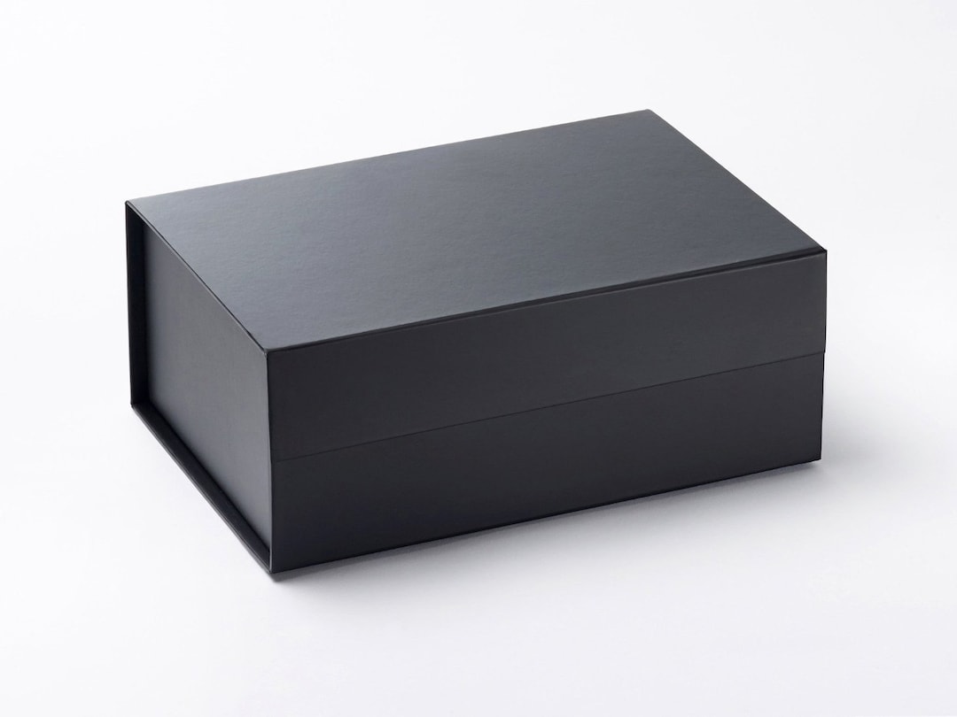 Medium Black Luxury Box, No Ribbon, Luxury Memory Box, Elegant Gift Box ...