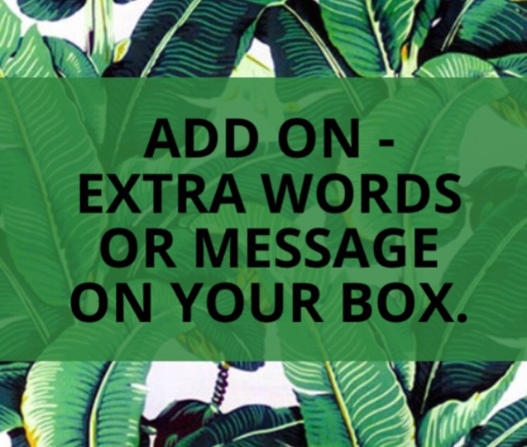 Personalize Your Gift Box: Custom Message, Font Choice - Etsy