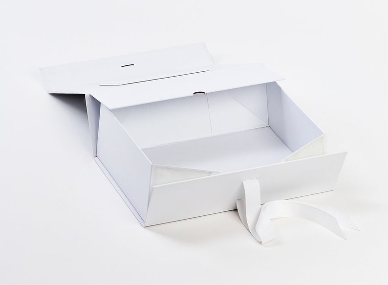 Large White Photo Box, Luxury Keepsakes Box, Bride Gift, New Baby Gift ...