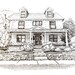 Custom Pen and Ink House Drawing- Personalized Home Illustration - Hand ...