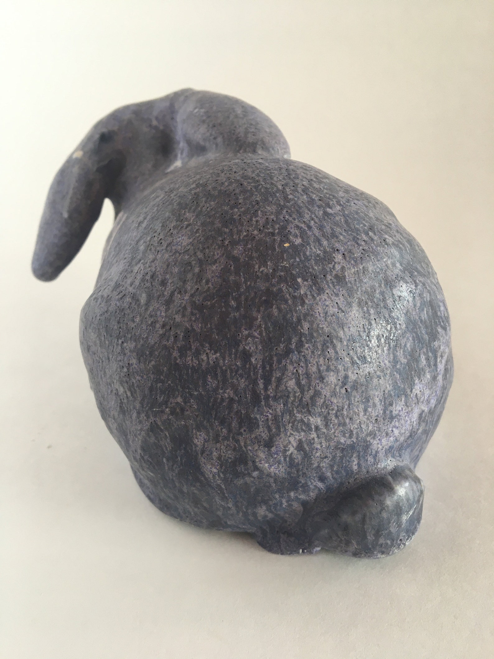 Ceramic Bunny Rabbit Pottery Sculpture 6 Figure Lavender - Etsy