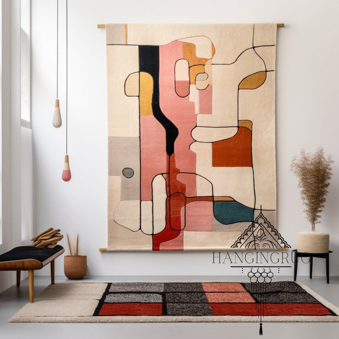 Modern Unique Wall Hangings Hanging Rug Wall Tapestry - Authentic ...