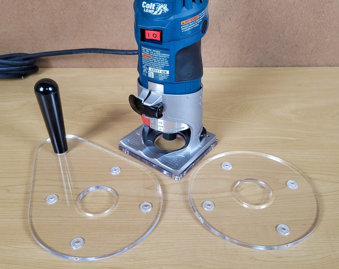 5.5in Acrylic Sub Base Plate for the Bosch Colt PR20EVS Trim Router ...