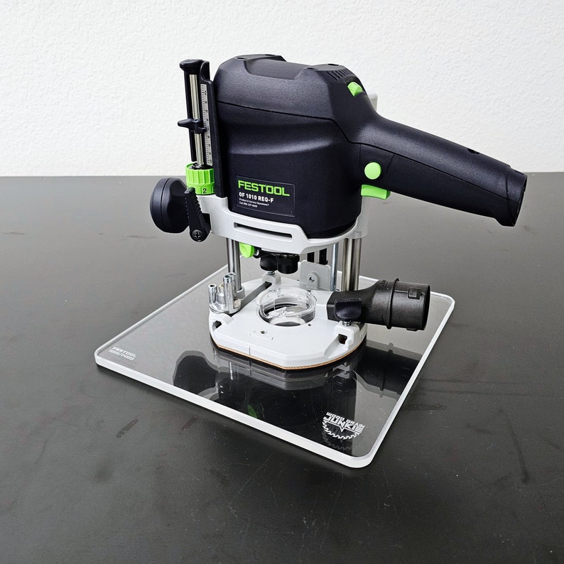 Festool Router Sub-base: 10 Inch Clear Acrylic, Guide Bushing ...