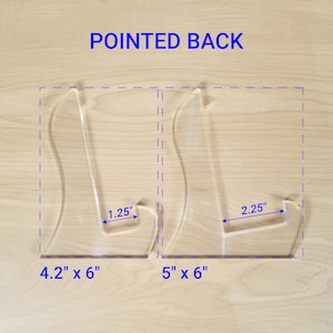 Pointed Back Cutting Board Stand Template Set | Laser Cut Cast Acrylic ...