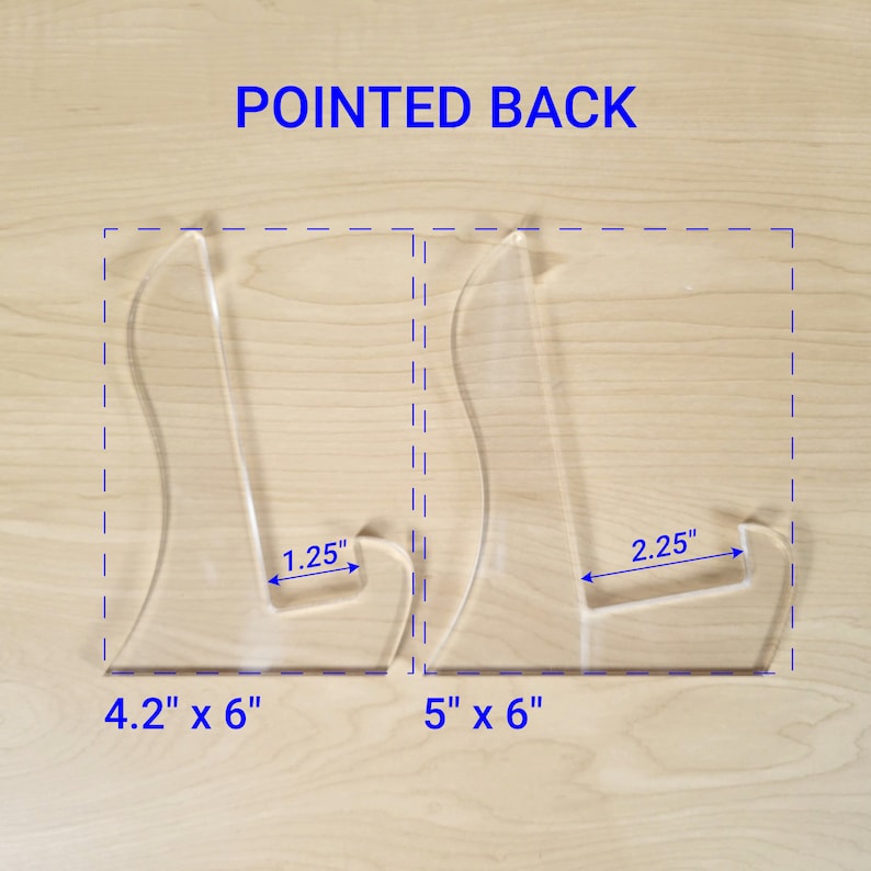 Pointed Back Cutting Board Stand Template Set | Laser Cut Cast Acrylic ...