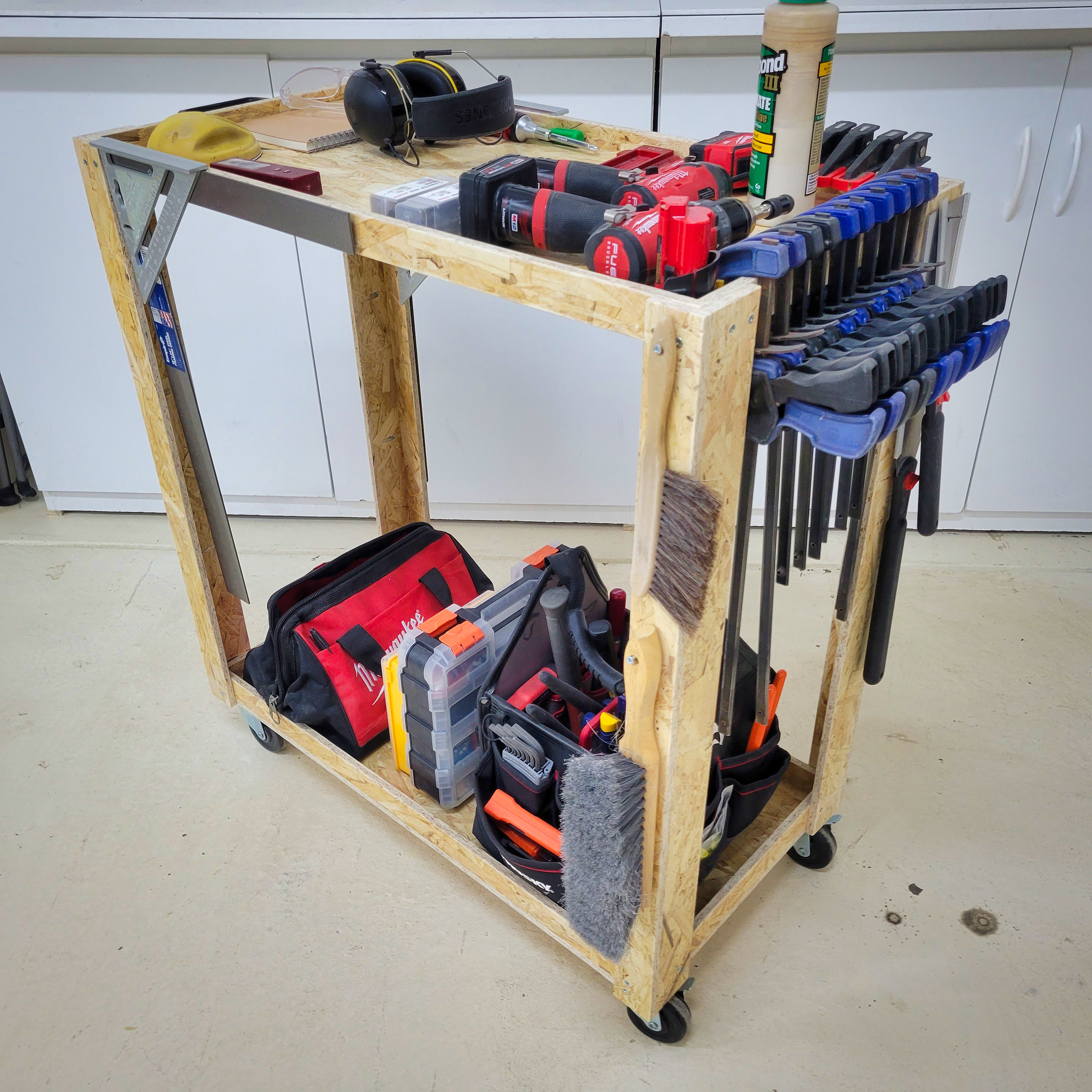 Workshop Cart Utility Cart DIY Cart Woodworking Build Plan Digital Download Etsy