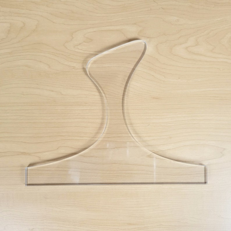 Skinny Modern Charcuterie Board Handle Template Laser Cut - Etsy