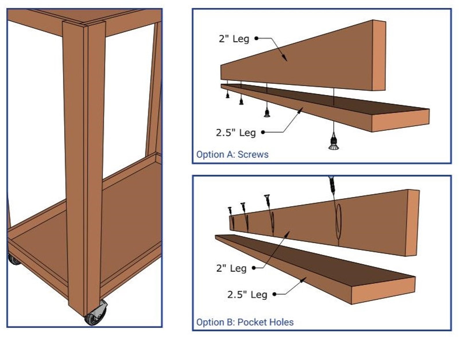 Workshop Cart Utility Cart DIY Cart Woodworking Build - Etsy