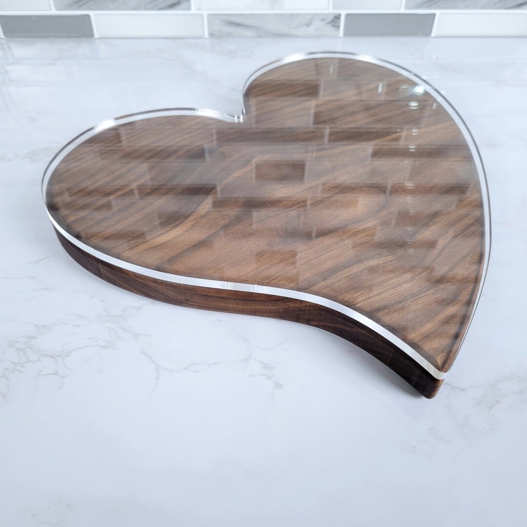 Heart Shape Cutting Board Template | Laser Cut Acrylic | Router ...