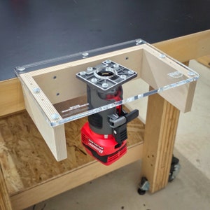 3/8 in Thick Trim Router Table Dewalt Makita Milwaukee Bosch Ridgid ...
