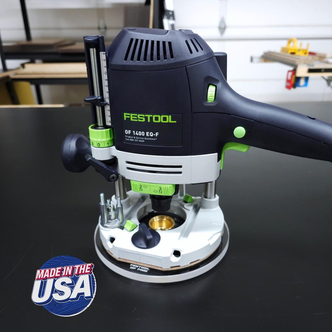 7 Inch Round Router Sub-base Plate for Festool OF 1010 & 1400 - Clear ...