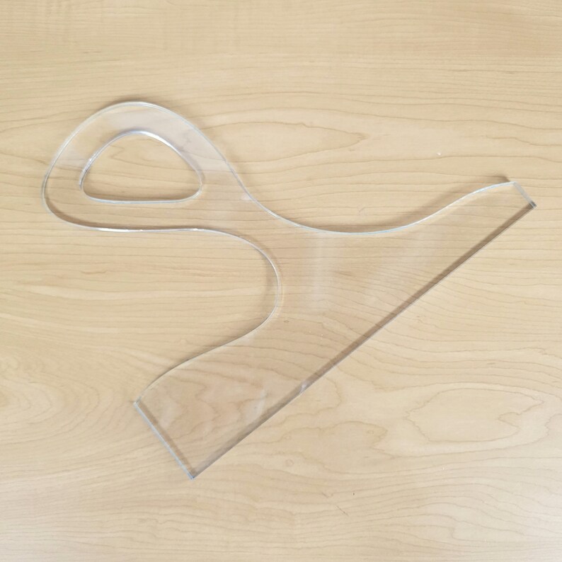 Curvy Charcuterie Board Handle Template Laser Cut Acrylic | Etsy