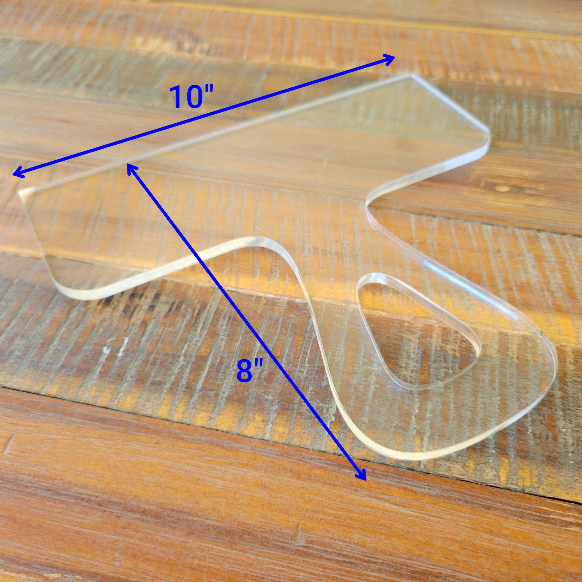 Charcuterie Board Handle Acrylic Router Template Wood Grain Junkie