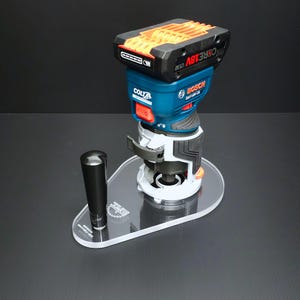 Bosch Colt GKF18V-25 Router Base Plate: Clear Acrylic, Guide Bushing ...