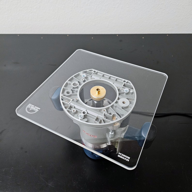 Bosch 1617EVS Router Plunge Base: 10x10 Inch Acrylic Sub-base Plate - Etsy