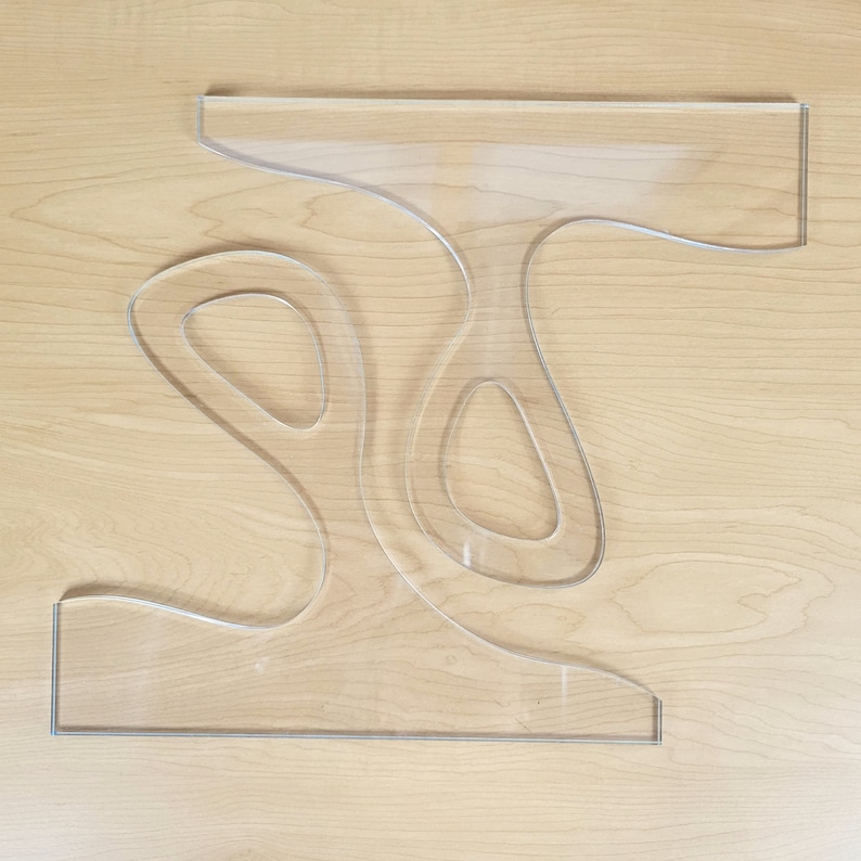 Curvy Charcuterie Board Handle Template Laser Cut Acrylic | Etsy