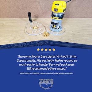 Dewalt Router Base Plate: Clear Acrylic, Guide Bushing Compatible - Etsy