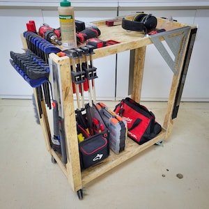 Workshop Cart | Utility Cart | DIY Cart | Woodworking Build Plan ...