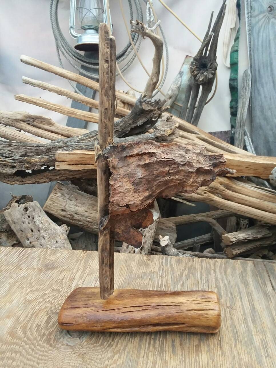 Neat saguaro cactus wood boot. | Etsy