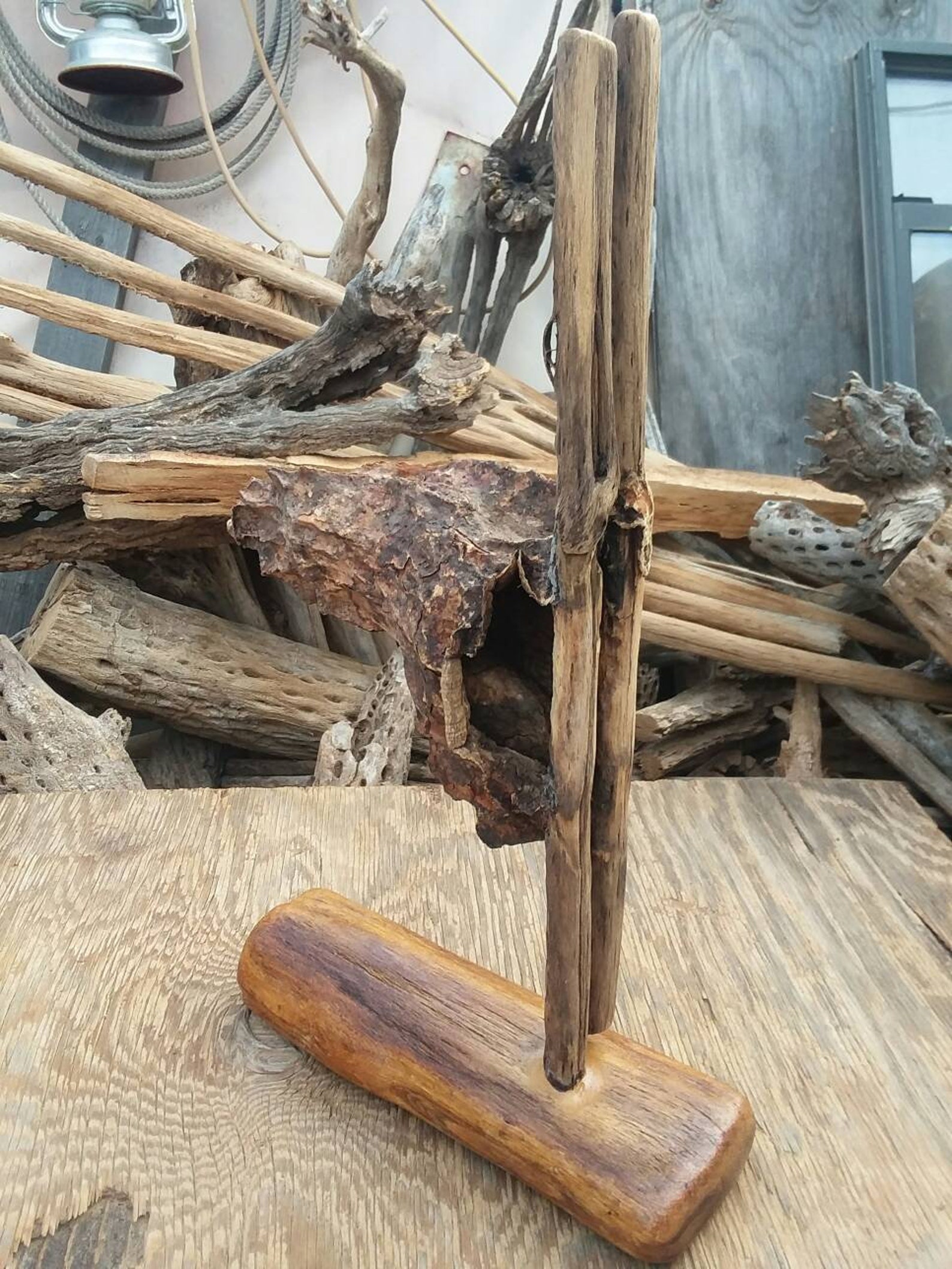 Neat saguaro cactus wood boot. | Etsy