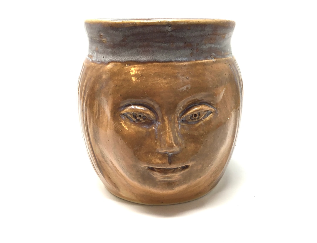 Pottery Head Vase Ceramic Face Vase Expressive Sculptured - Etsy
