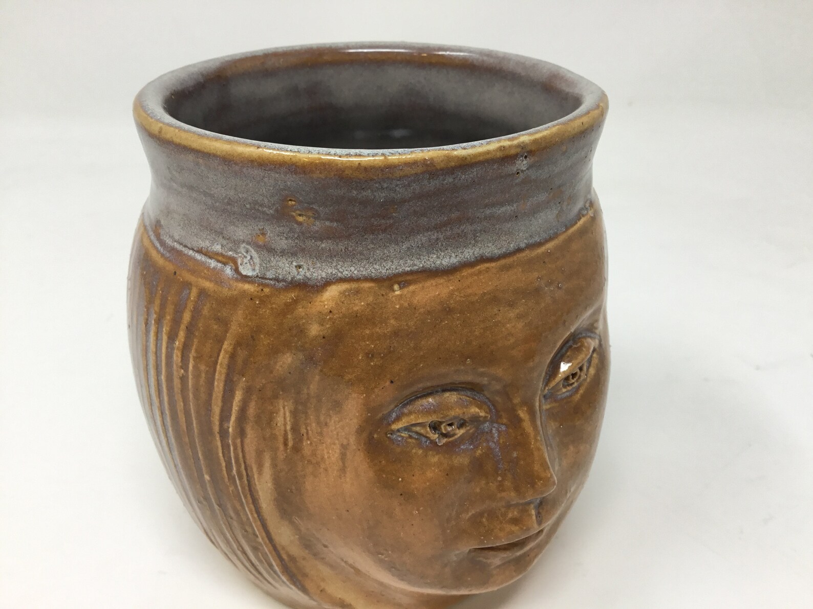 Pottery Head Vase Ceramic Face Vase Expressive Sculptured - Etsy