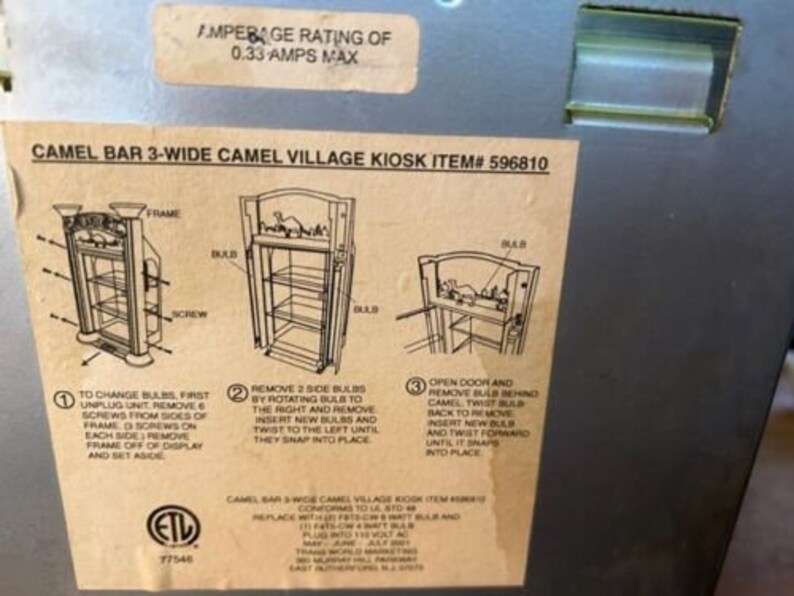 Camel Bar 3-wide/camel Village Kiosk - Etsy