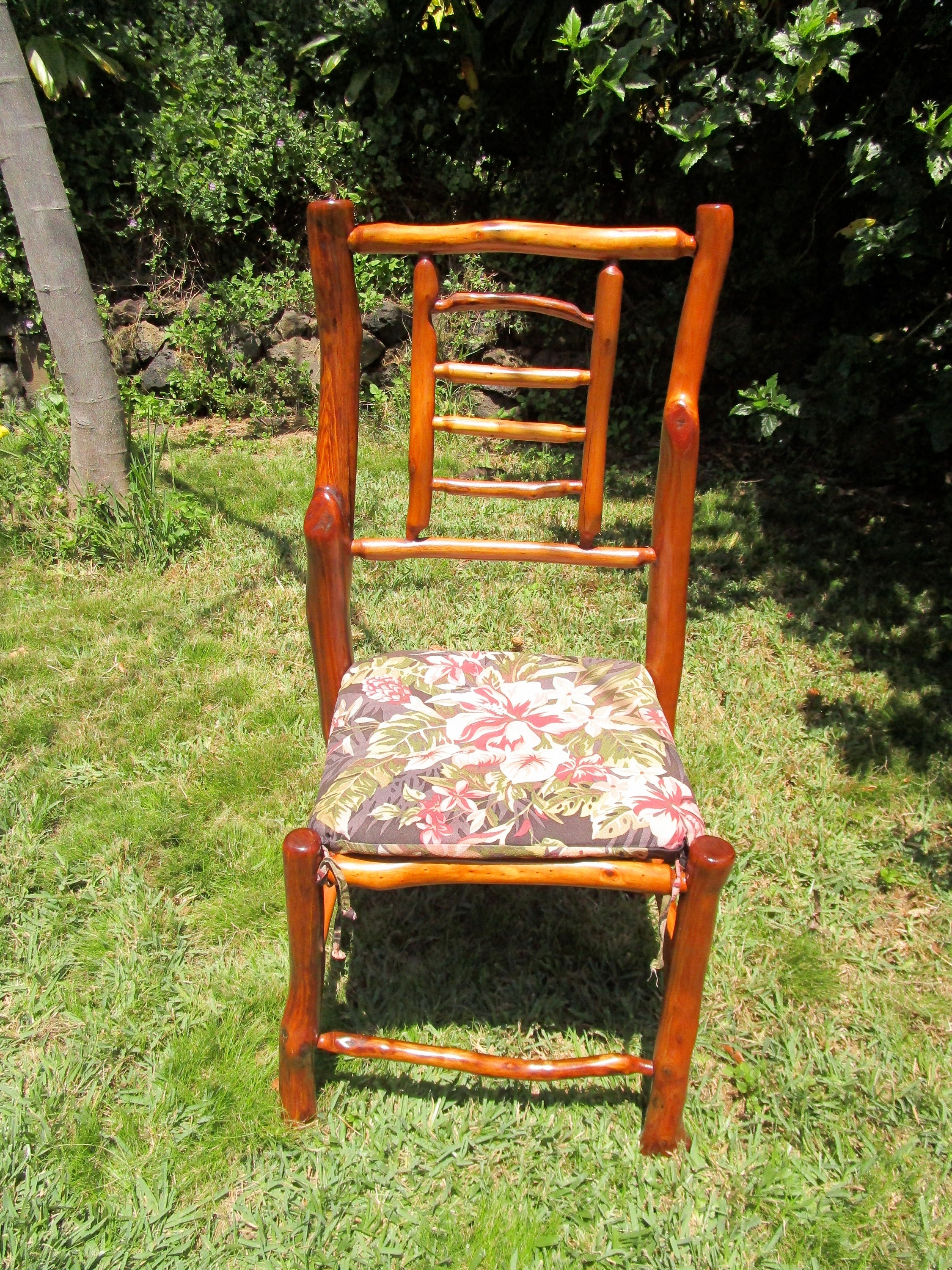 Rustic Side Chair Native Hawaiian Ohia Wood - Etsy