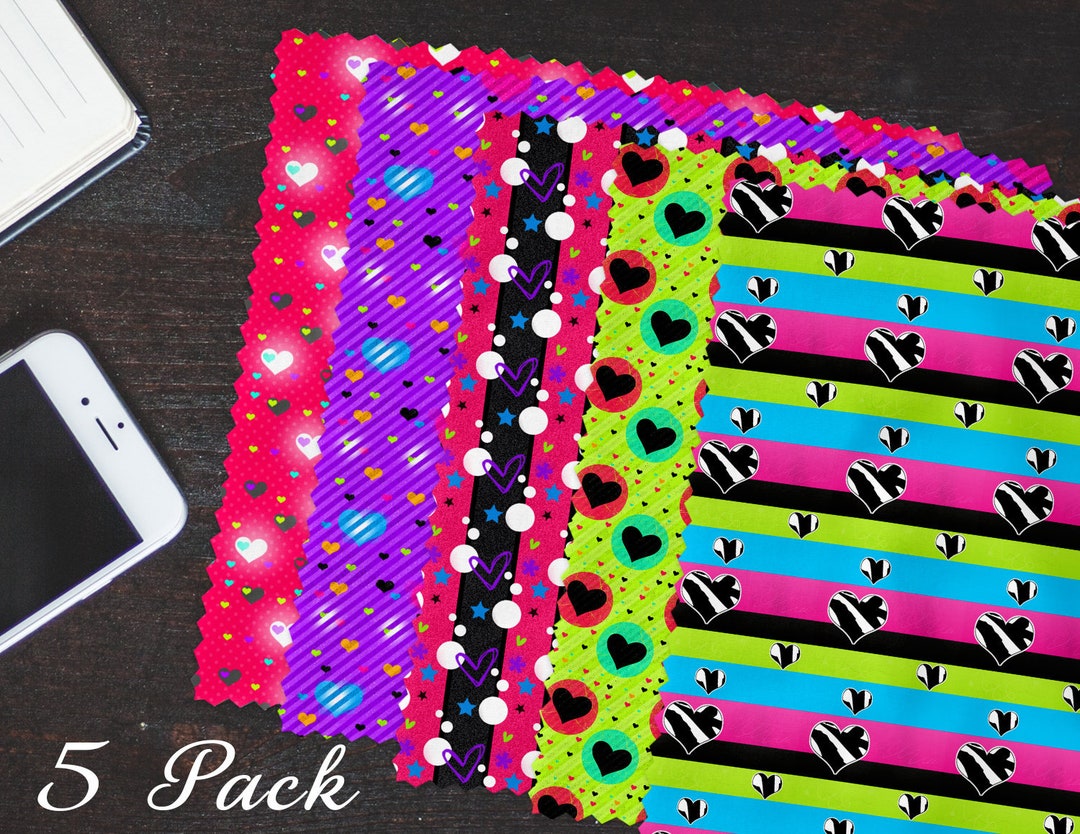 Cute Hearts Lens Cloth Pack | Girly Lens Cloths | Eyeglass Cloth | Tech ...