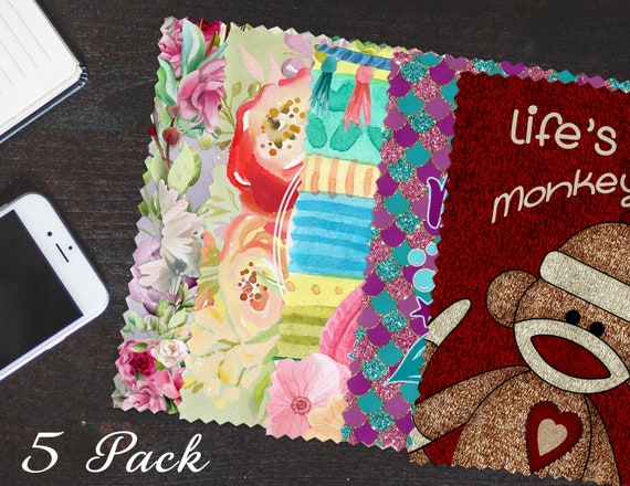 Cute Lens Cloth Pack Girly Lens Cloths Eyeglass Cloth | Etsy