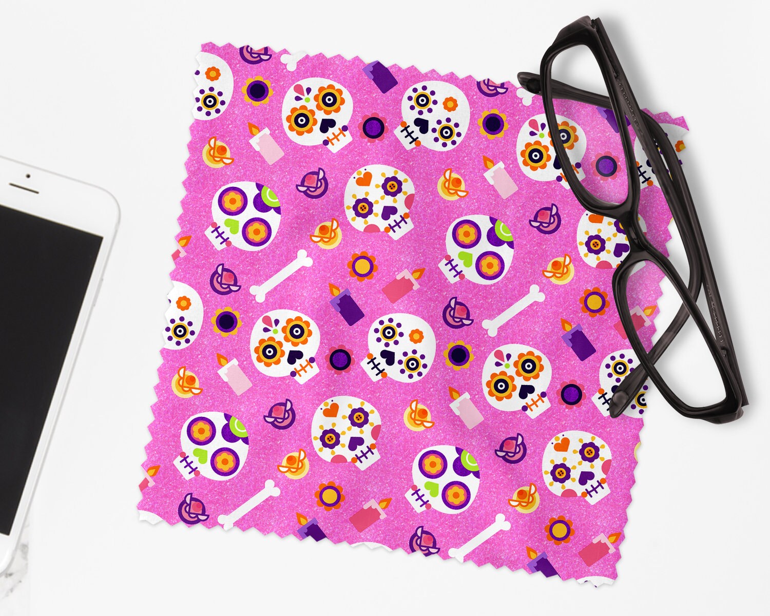 Skull Lens Cloth Pack | Girly Lens Cloths | Eyeglass Cloth | Tech ...