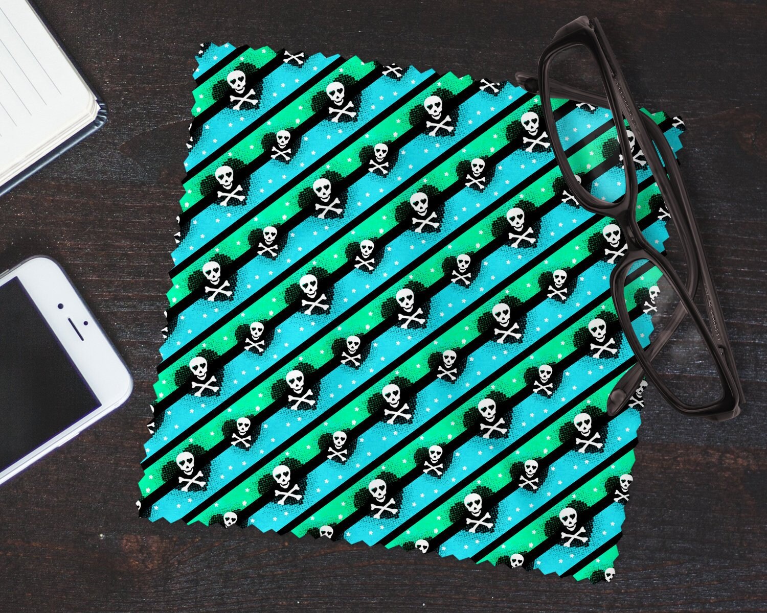 Skulls & Stripes Lens Cloth | Girly Lens Cloth | Cute Lens Cloth | Lens ...
