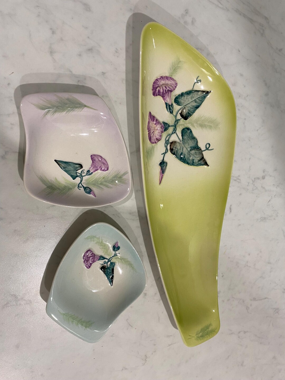 Vintage Carlton Ware 'convolvulus' Dishes, Set of 3 - Etsy