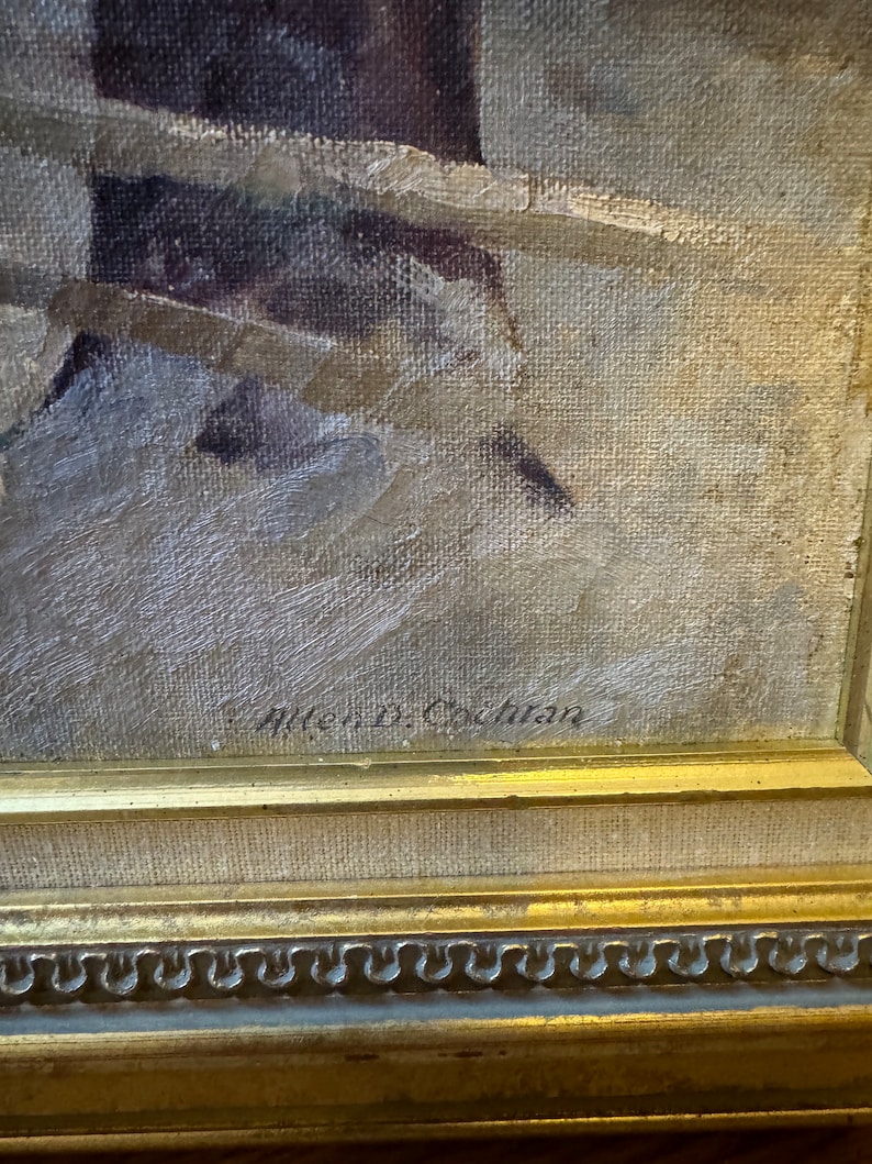 Allen Dean Cochran american, 1888-1971 New England Winter Street Scene ...