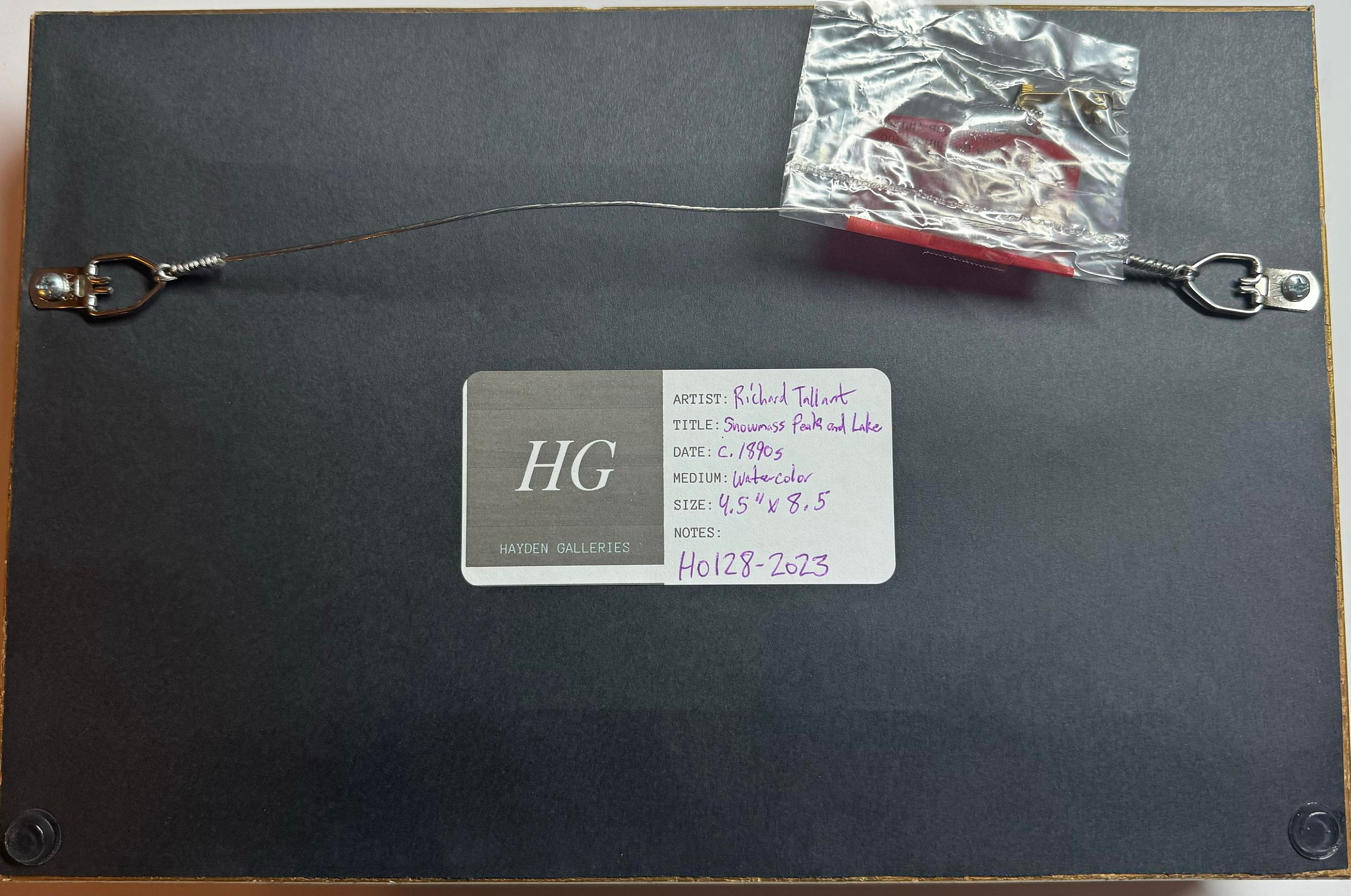 Richard Tallant american, 1853-1934 Snowmass Peak and Lake Watercolor 4 ...