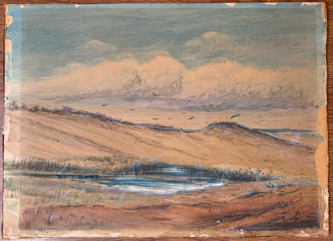 Samuel Wilson Frazer 1920s Boston Artist Watercolor and Gouache of ...