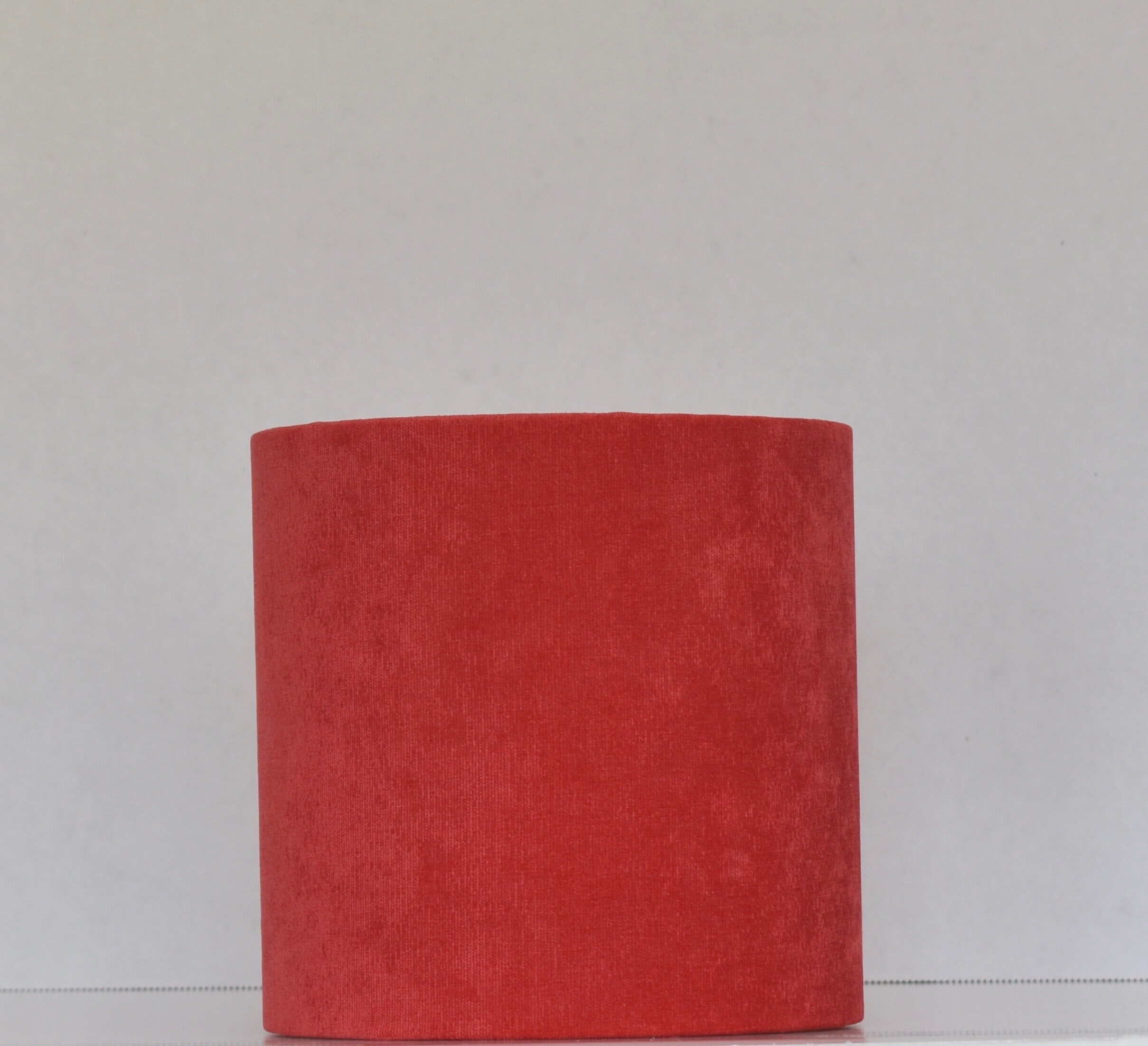 Red Velvet Drum Lampshade-gold Red Velvet Lamp Shade - Etsy