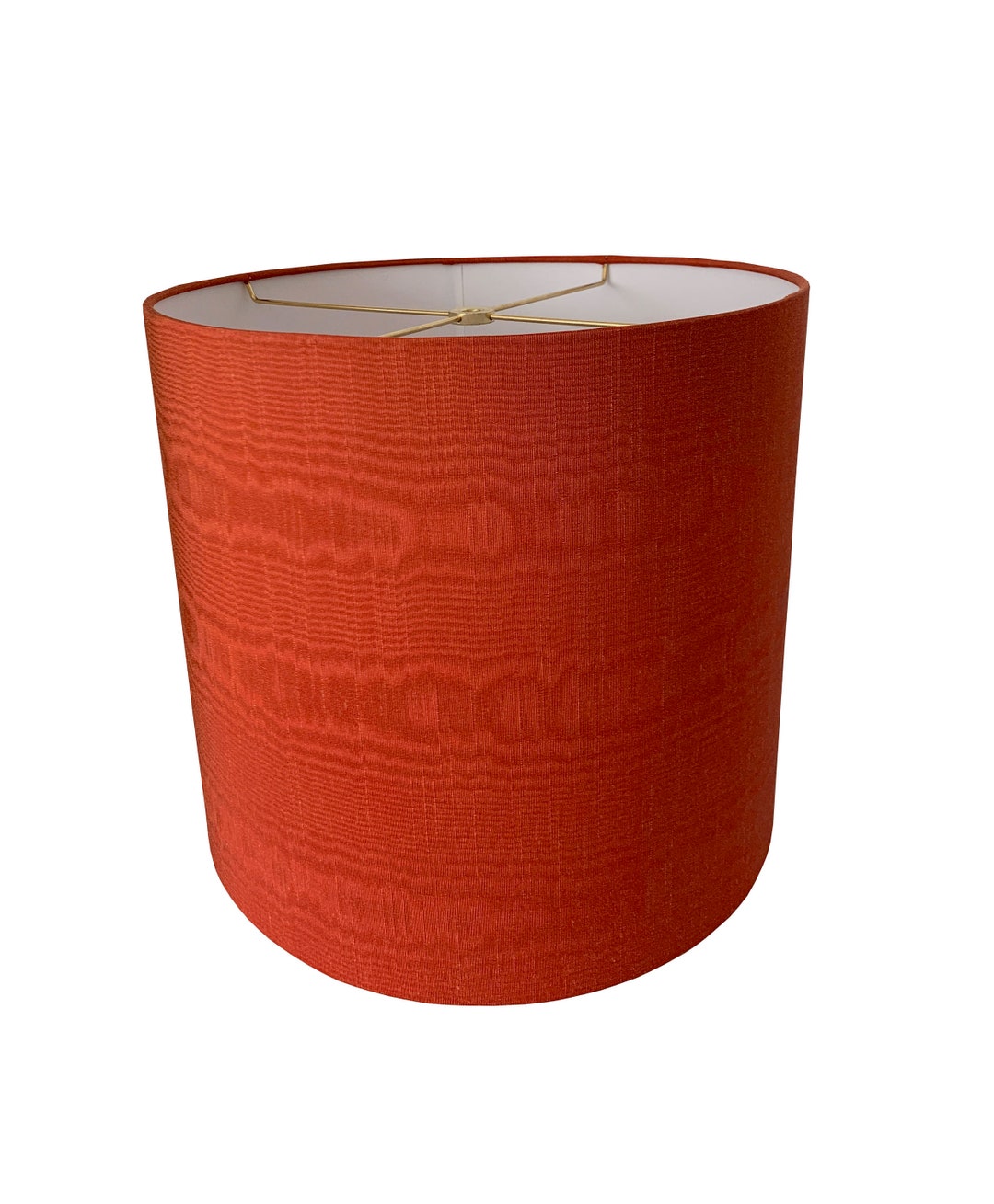 Orange Spice Drum Lampshade- Moire Lamp Shade -custom Made-to-order ...