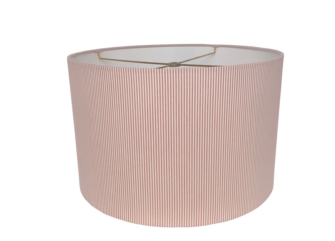 Kravet Pink Stripe Lampshade-pink Lamp Shade-custom Made-to-order-home ...