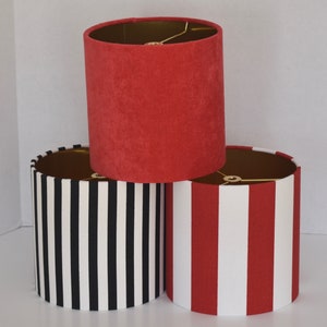 Red Velvet Drum Lampshade-gold Red Velvet Lamp Shade - Etsy