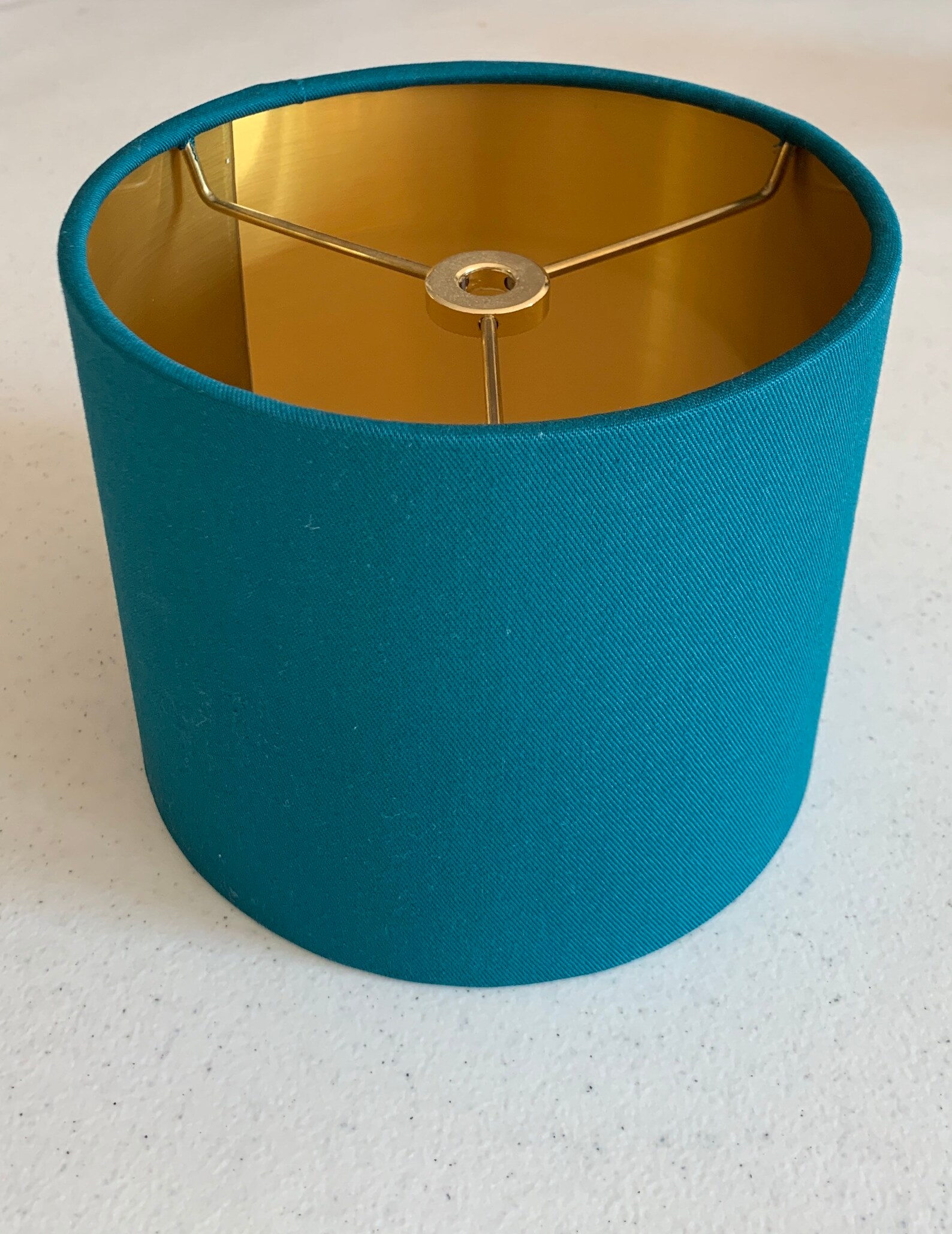 Teal Gold Drum Lampshade-lamp Shade Lampshade-custom - Etsy