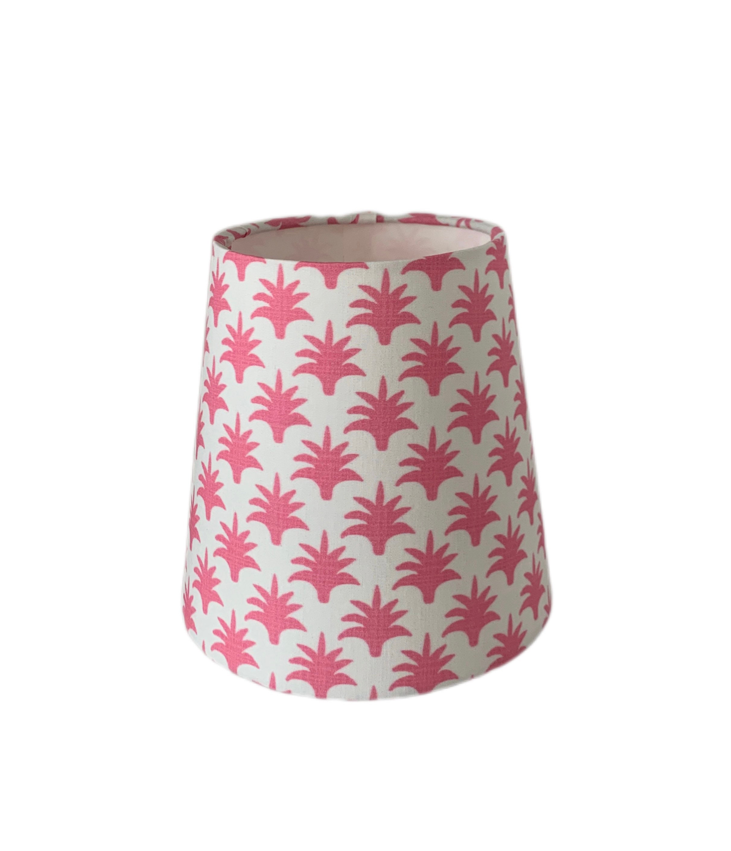 SOLD INDIVIDUALLY- Floral Pink Sconce Shade: Handmade Linen Chandelier ...